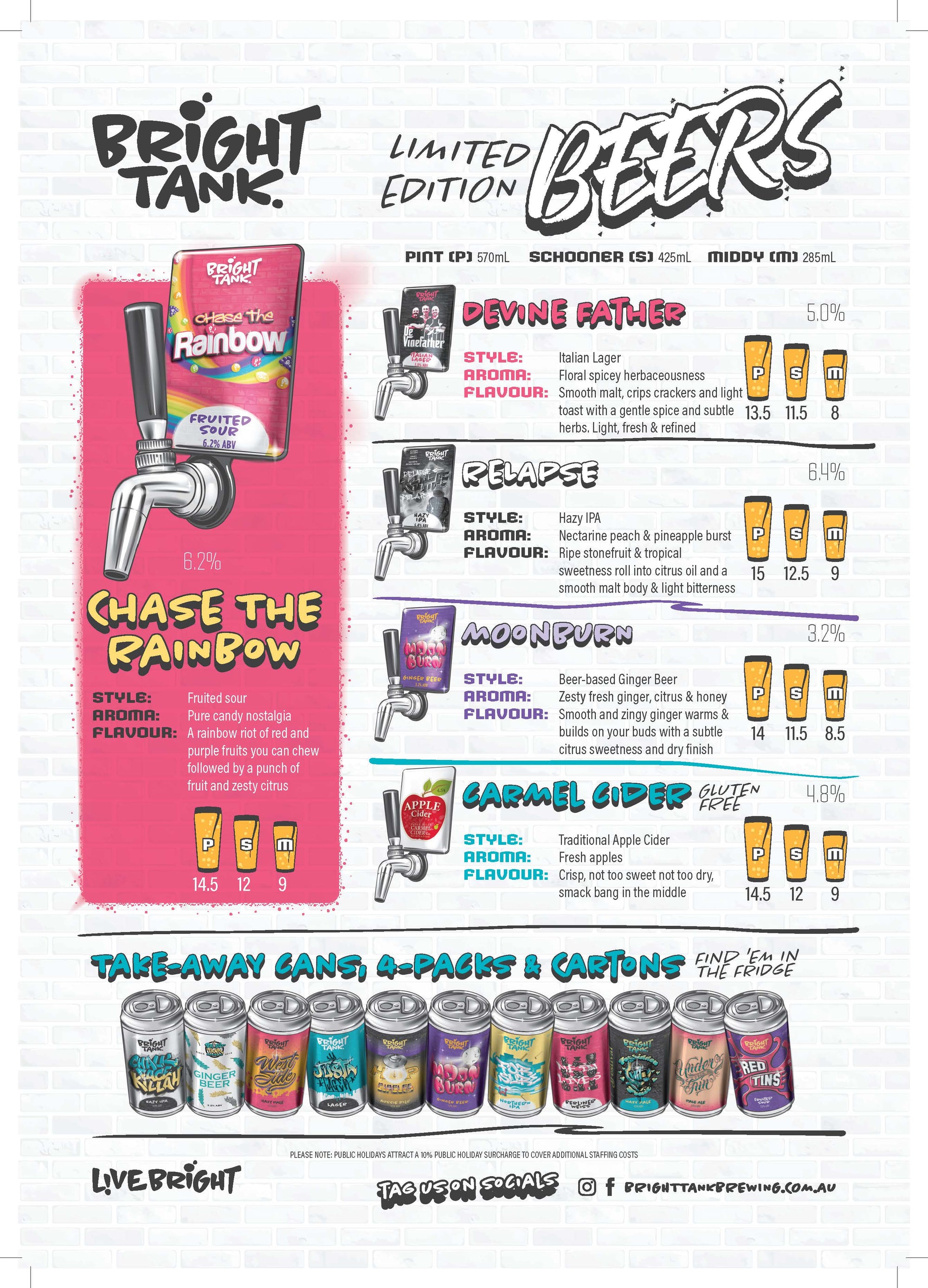 Menu – Bright Tank Brewing Co